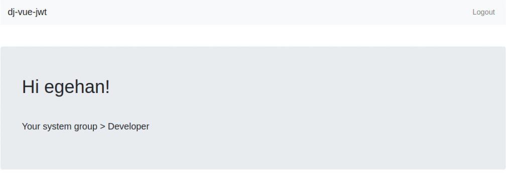 Vue.js ve Django Rest Framework ile JWT Authentication | Egehan Gündoğdu